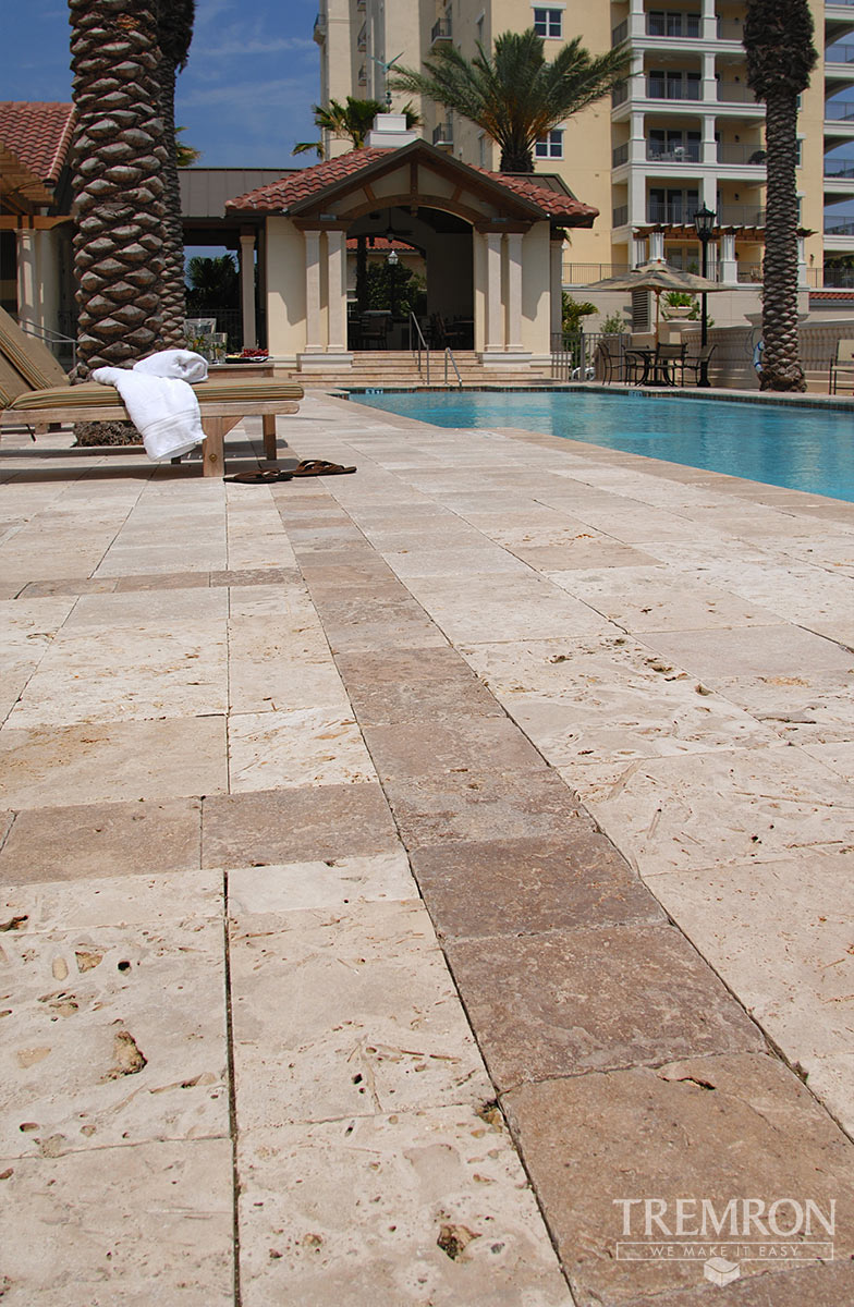 Travertine Pavers Tremron Jacksonville Pavers, Retaining Walls, Fire ...